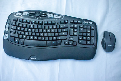 Logitech MK570 Wireless Wave Keyboard and Mouse Combo, Black ...