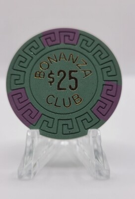 Bonanza Club Stateline Nevada 1966 $25 "UNCIRCULATED" Chip N7112 | eBay