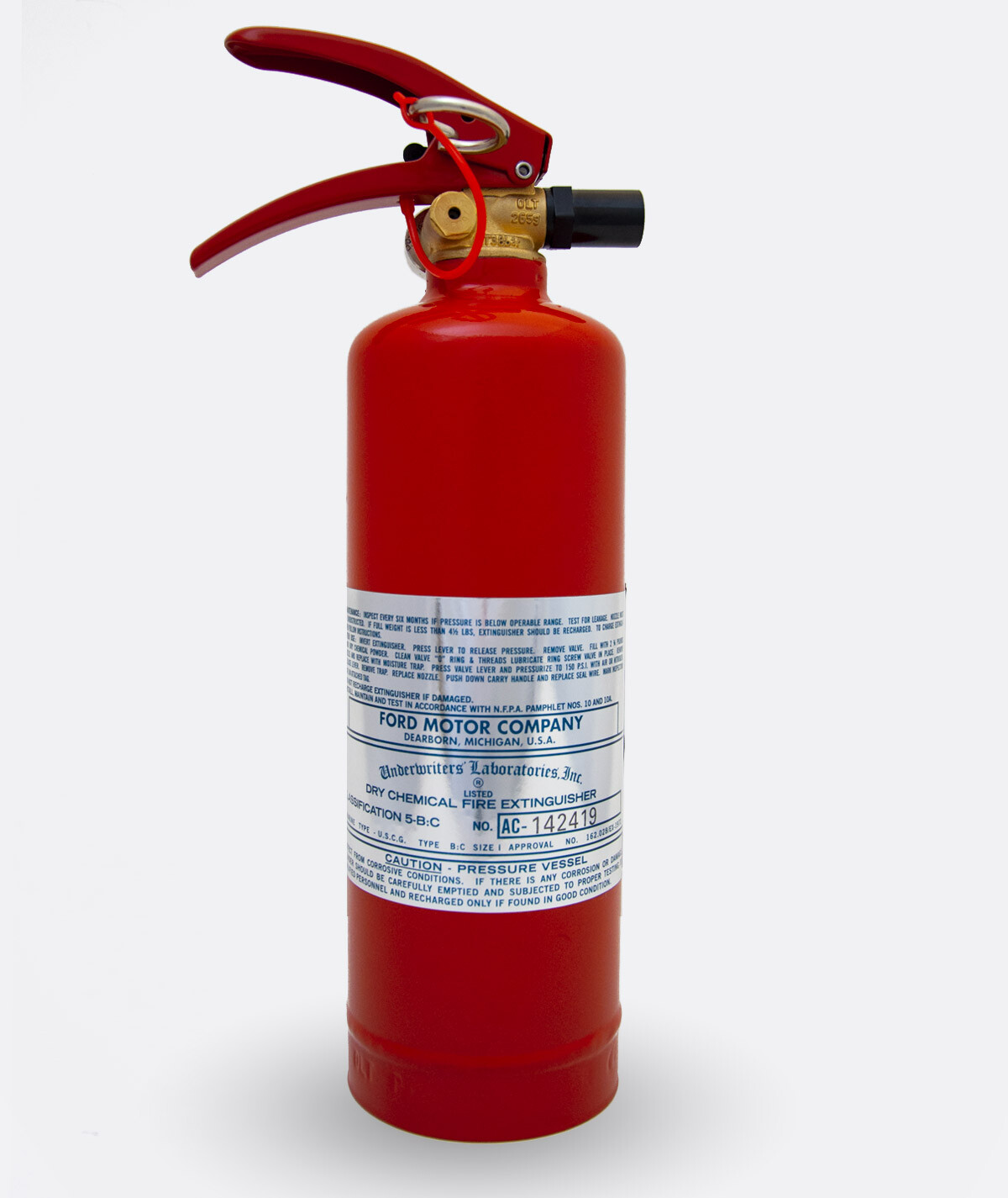 FORD Fire Extinguisher CP-2 / 1966-75 sticker label vintage | eBay