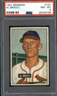 1951 Bowman #157 Al Brazle - PSA 8 | eBay