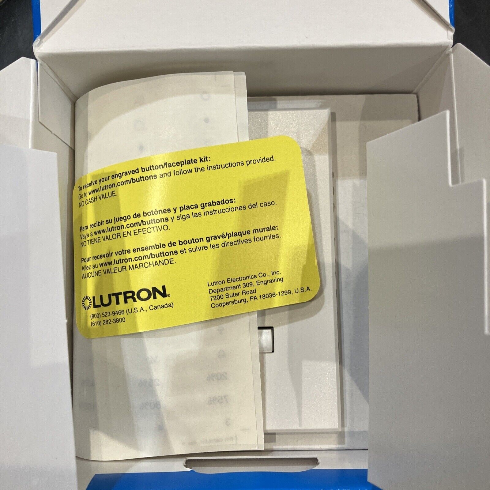 Lutron QSWS2-5BRLN-WH 5-Button Wallstation - White for sale online | eBay