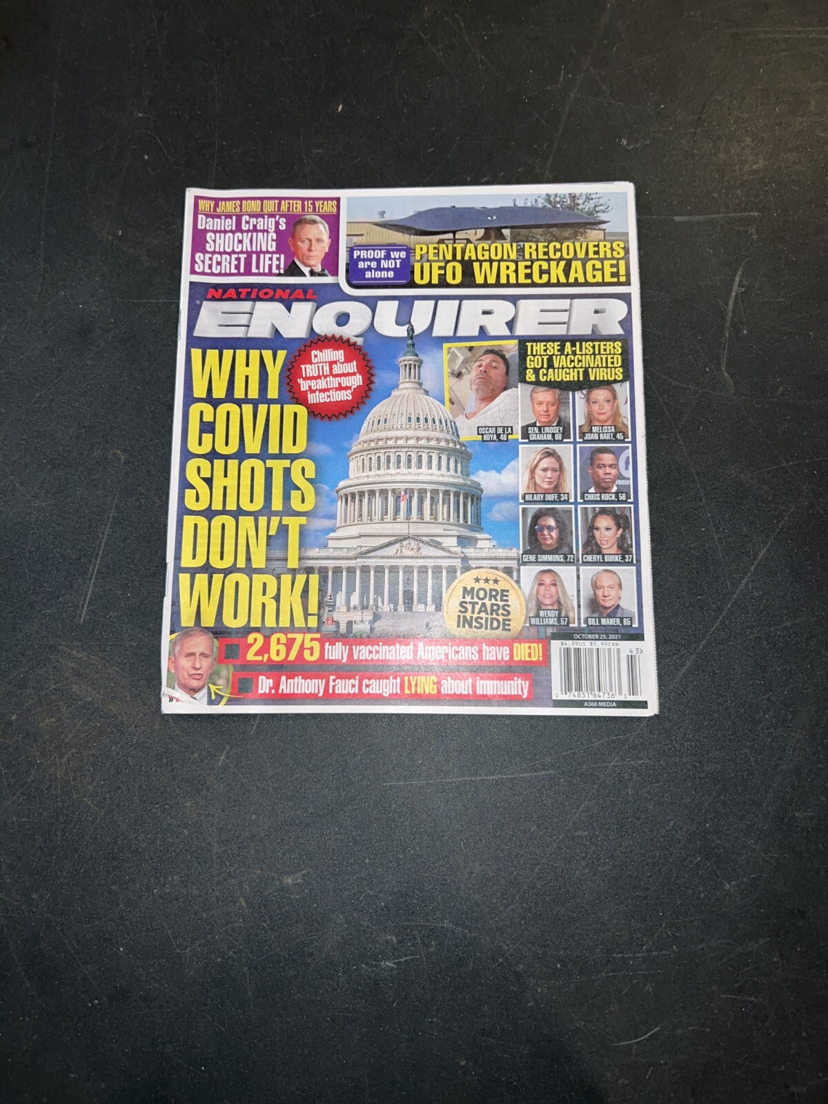 National Enquirer Paper Magazine October 25 2021 UFO Wreckage Cover | eBay
