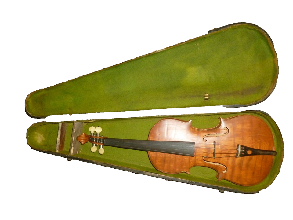 Antique Violin 4/4 Joseph Guarnerius Fecit 1745 IHS & Case With Label ...