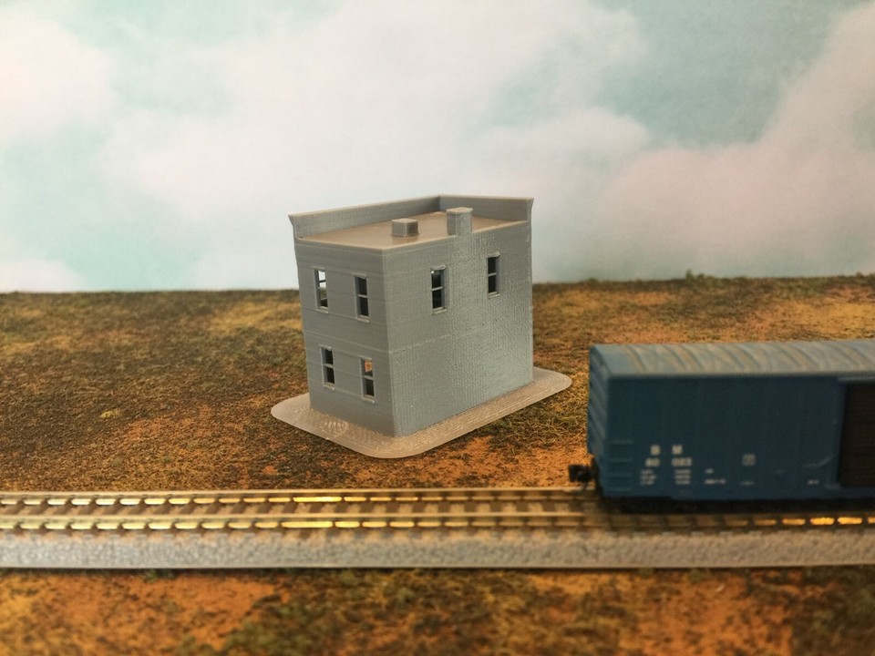20th Century Town City CORNER MARKET Building - Z Scale 1:220 - 3D ...