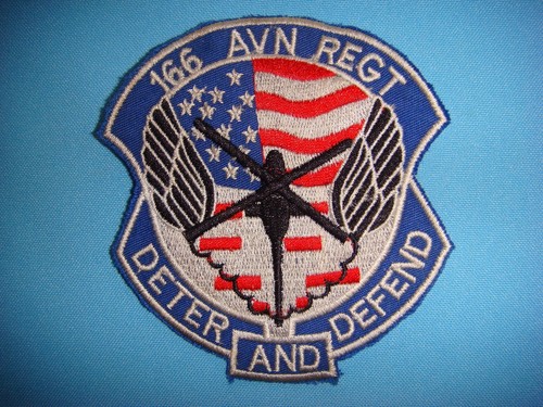 PATCH US ARMY 166th AVIATION REGIMENT " DETER AND DEFEND " | eBay