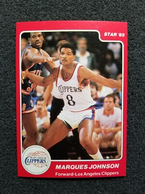 1984-85 Star MARQUES JOHNSON card # 13 ((( ERROR, MISALIGNED BACK))) | eBay