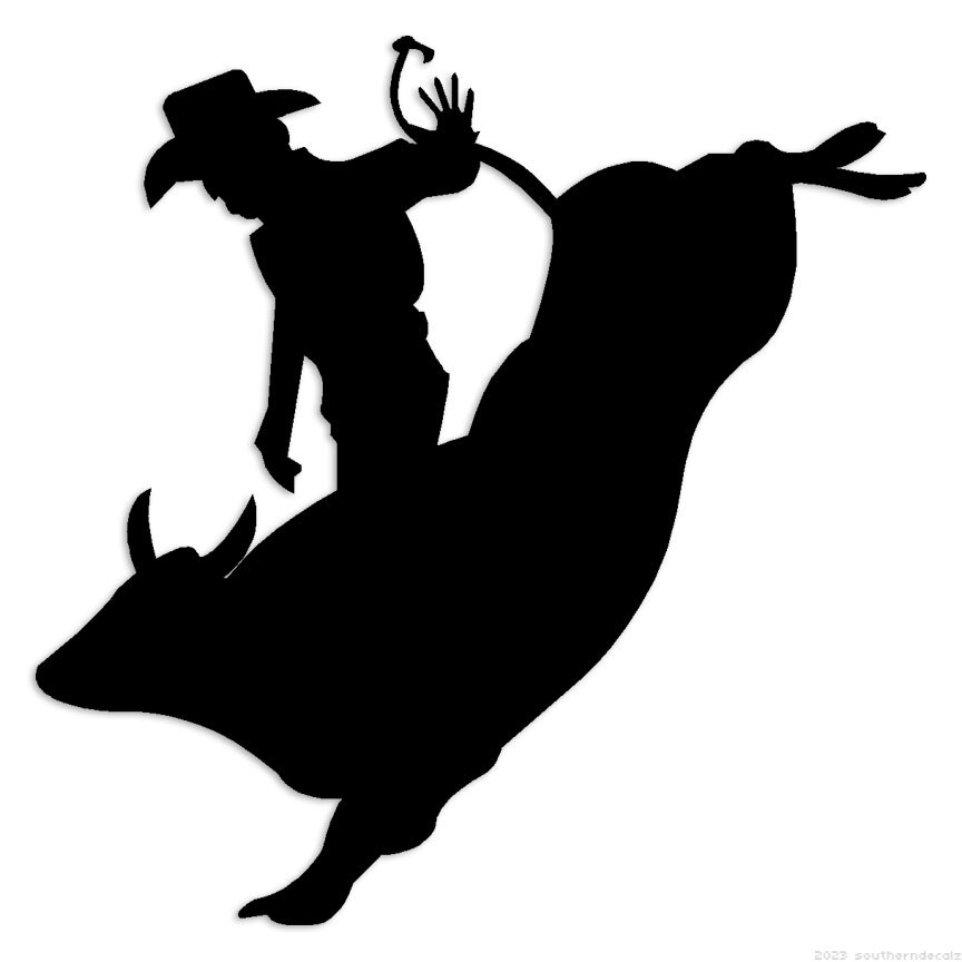 Rodeo Bull Rider - Decal Sticker - Multiple Colors & Sizes - ebn7169 | eBay