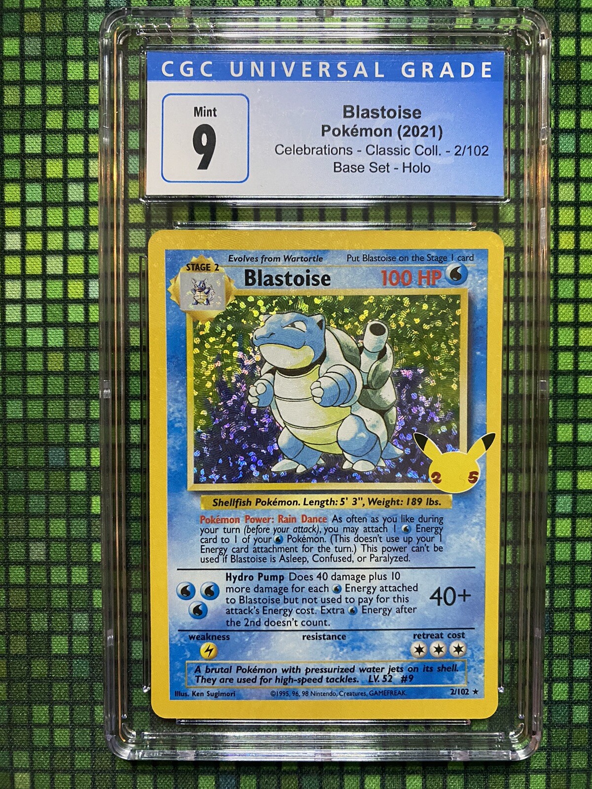 Pokemon Celebrations Holo Rare Blastoise 2/102 CGC 9 Mint | eBay