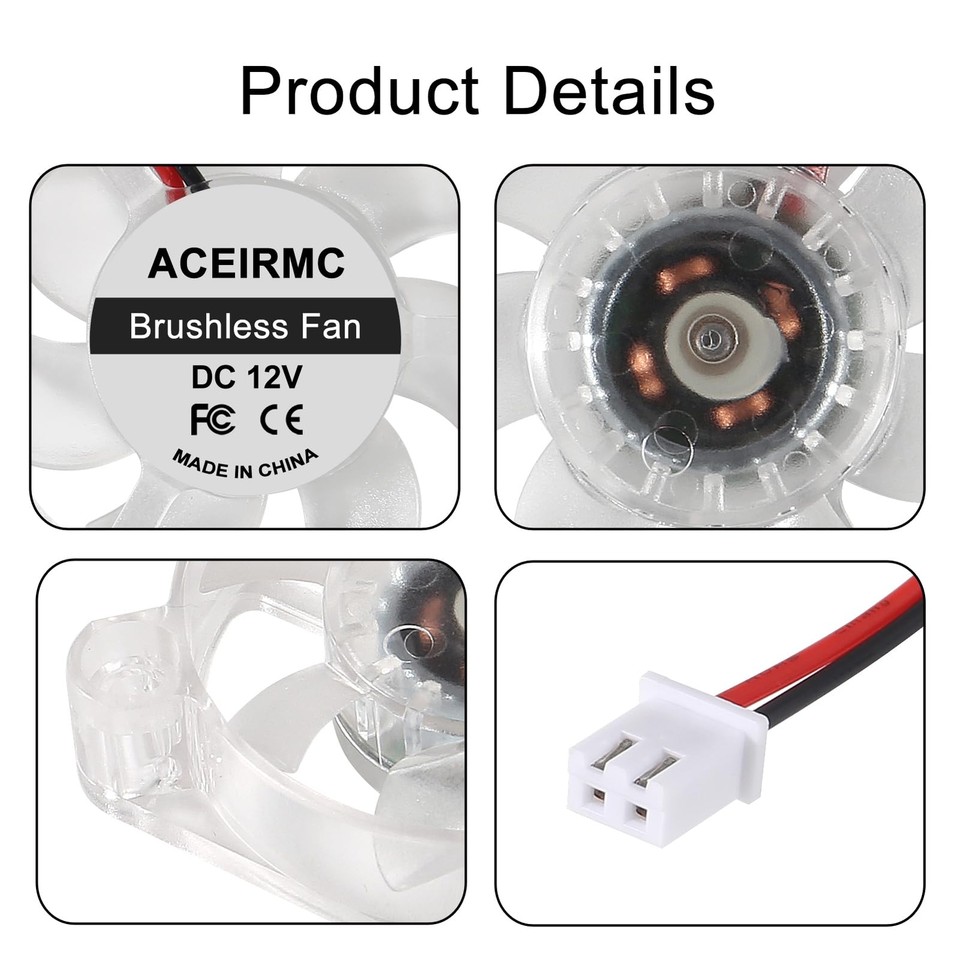 4pcs 4010 Fan 3d Printer Fan Dc 12v Mini Brushless Cooling Fan ...