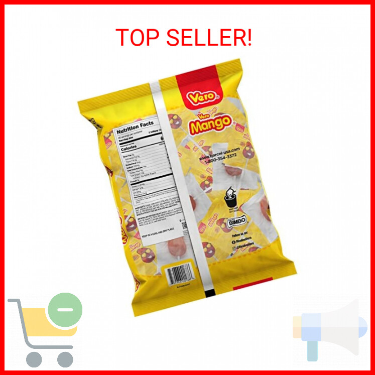 Vero Mango Lollipops Coated with Chili Powder, Hot and Sweet Candy ...