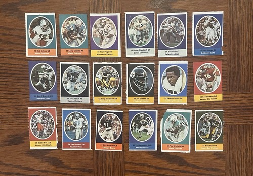1972 NFL Action '72 Sunoco Sticker / Stamp Album, LOT of 1000+ NFL ...