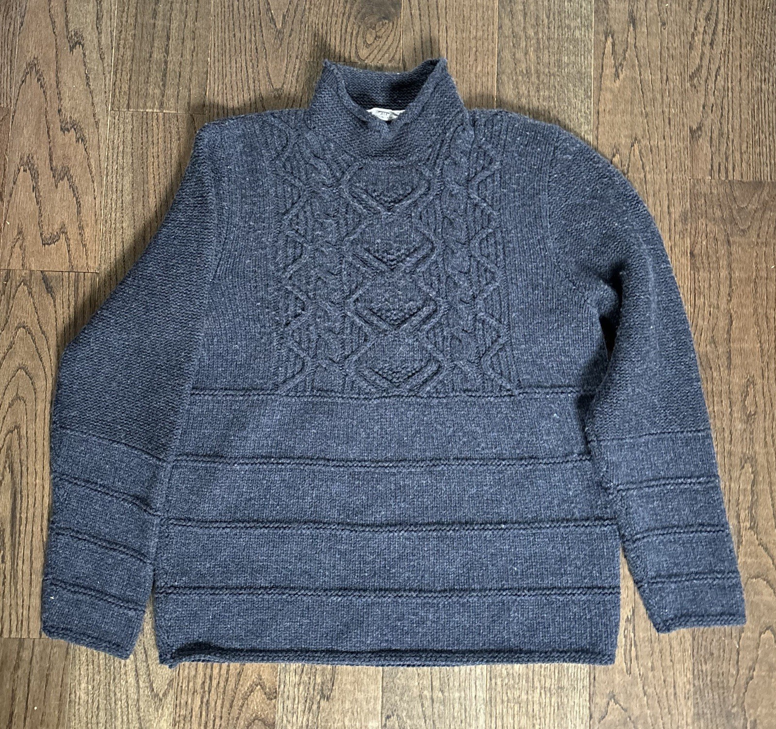 inis meain mens sweater Made In Ireland Merino Wool C… - Gem