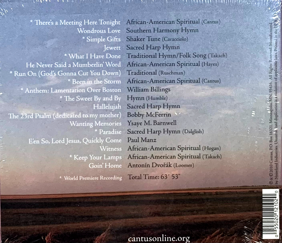 That Eternal Day by Cantus NEW (CD, 2012) Hymns Spirituals The 23rd ...