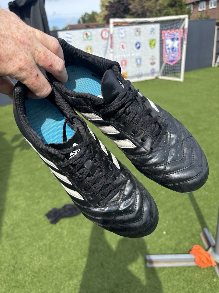 Adidas Goletto FG V11 Black Football Lace-up Boots Size UK 8.5 Moulded ...