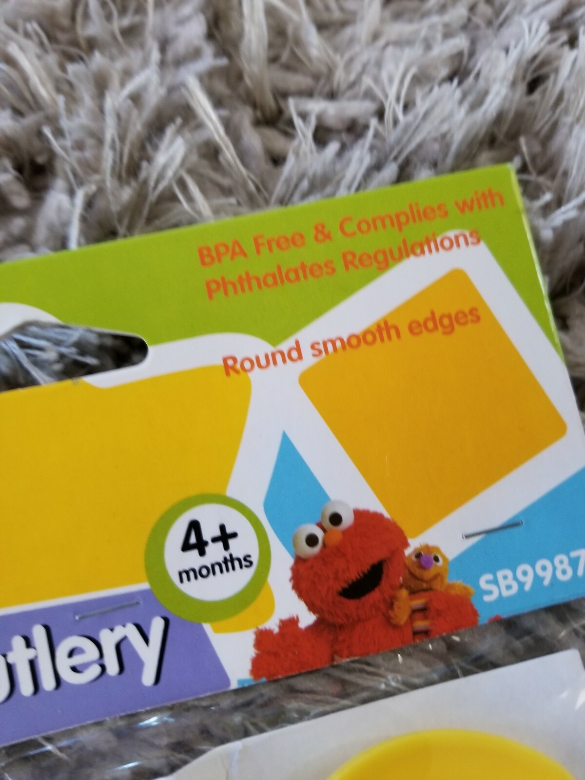 2 Packs Sesame Street Beginnings Easy Grip Cutlery Fork Spoon BPA Free ...