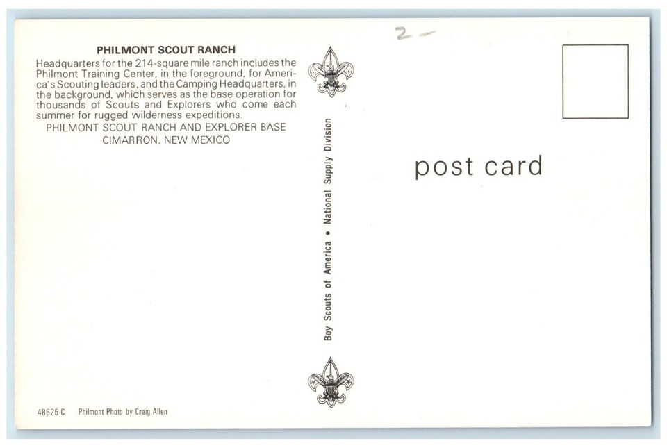 c1960 Philmont Scout Ranch Explore Base Cimarron New Mexico NM Unposted ...