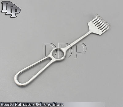Koerte Retractors 8-Prong Blunt Ob/Gyn Surgical Orthopedic Instruments ...