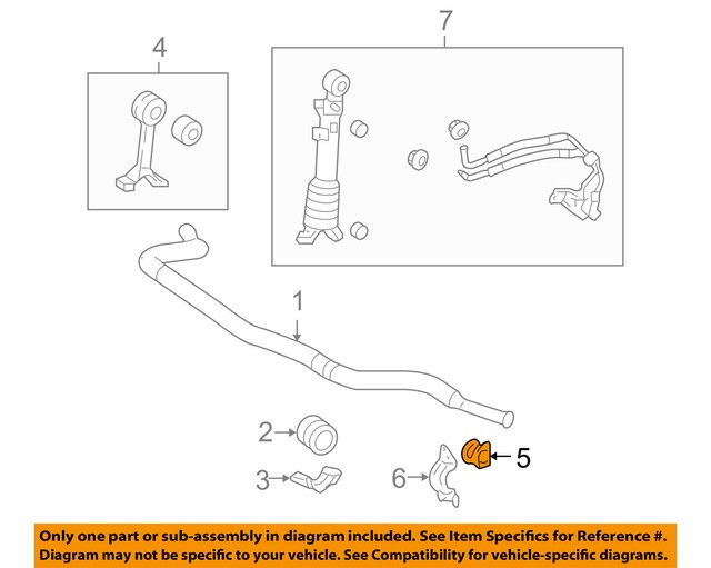 4884960040 Toyota Bush Stabilizer 48849-60040 Genuine OEM Part for sale ...