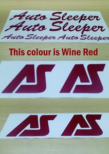 AUTO SLEEPER DECALS LOGO SELF ADHEASIVE VINYL STICKERS BADGE free post ...