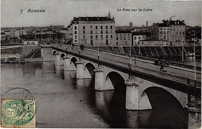 CPA ROANNE Le Pont sur la Loire (339086) | eBay