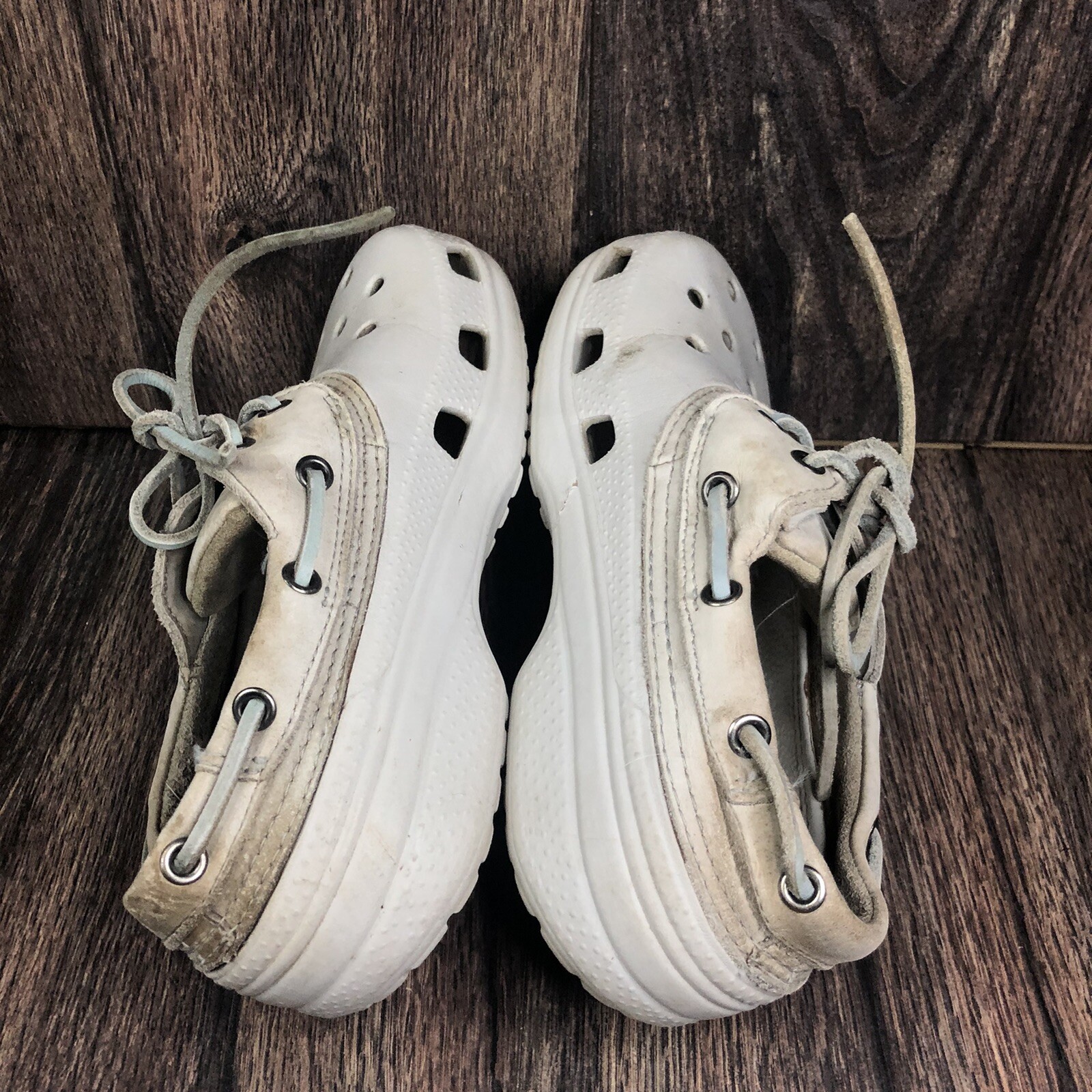 Crocs Islander Pitcrew Sport Boat Shoes Pale Tan Whit… - Gem