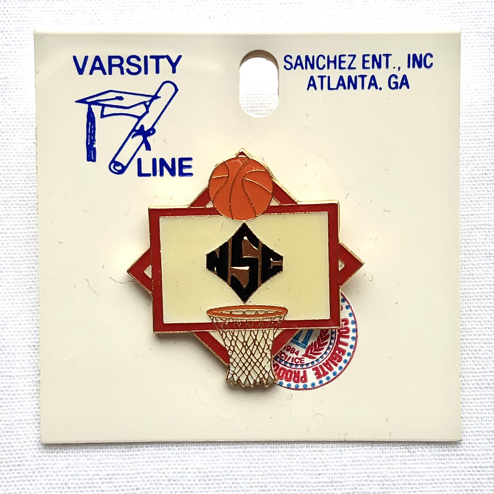 VTG NSC Youth Basketball Lapel Hat Backpack Pin Tie Tack Retro Sports ...