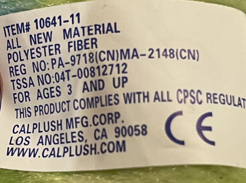 CalPlush Green Blue Unicorn 8" Plush Soft Toy Stuffed Animal | eBay