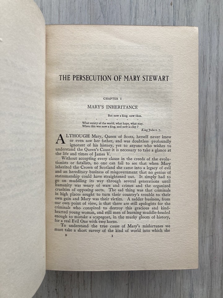 Antique Book Mary Stewart Queen of Scots British Royalty History Gilt ...