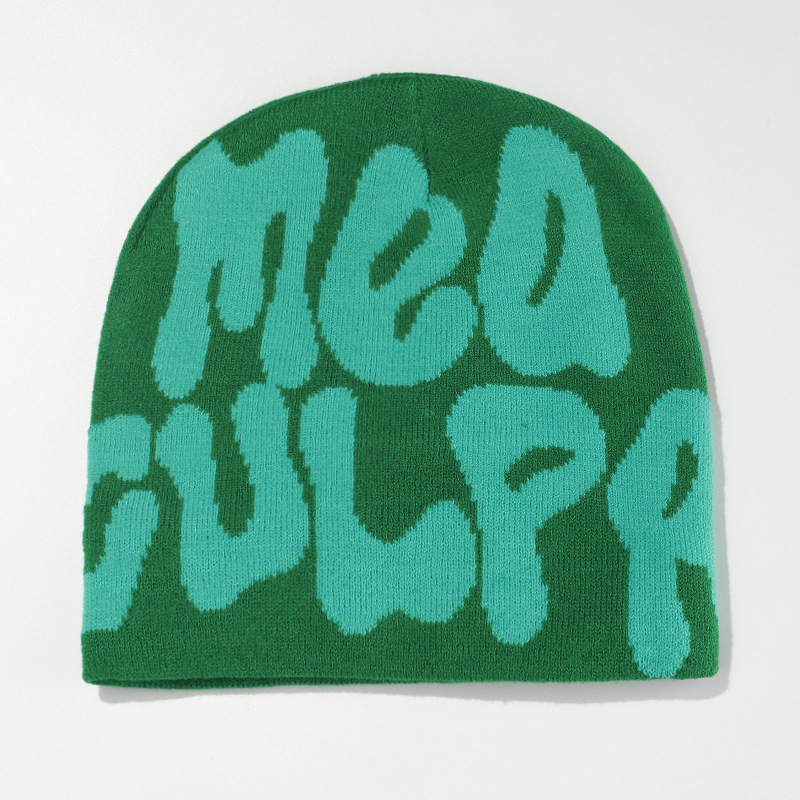 2023 MEA CULPA Beanie Y2K Hip Hop Beanies Winter Hat Tik Tok Knit Skull ...