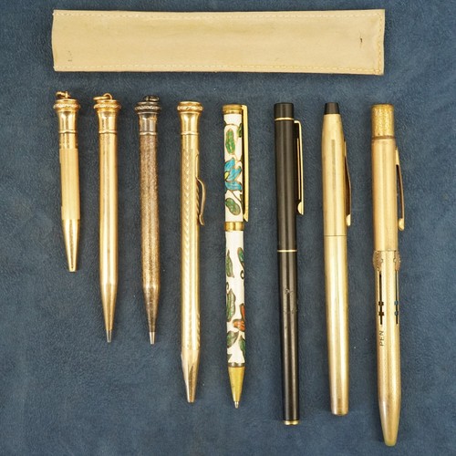 Lot of 8 Gold Filled Pens & Pencils, Working/For Repair Cross/Eversharp ...