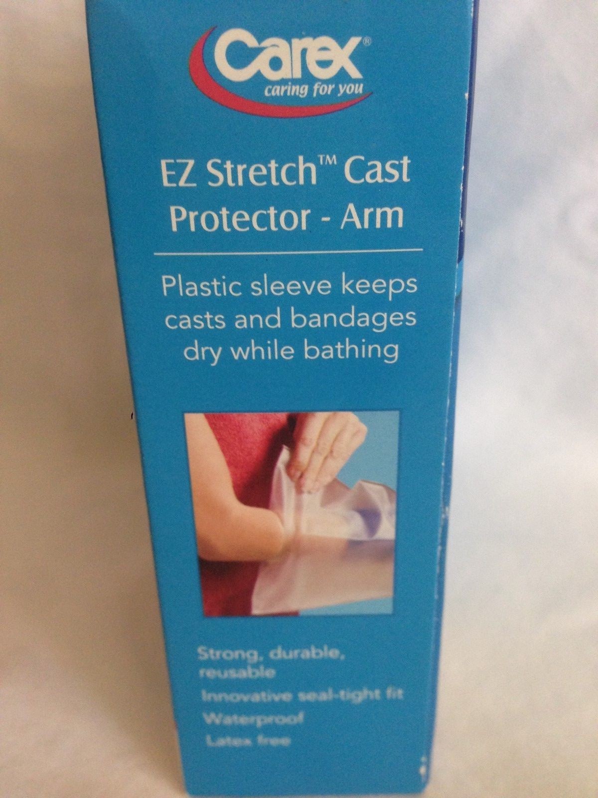 CAREX EZ STRETCH CAST PROTECTOR ARM 20" LENGTH LATEX FREE REUSABLE SELF ...