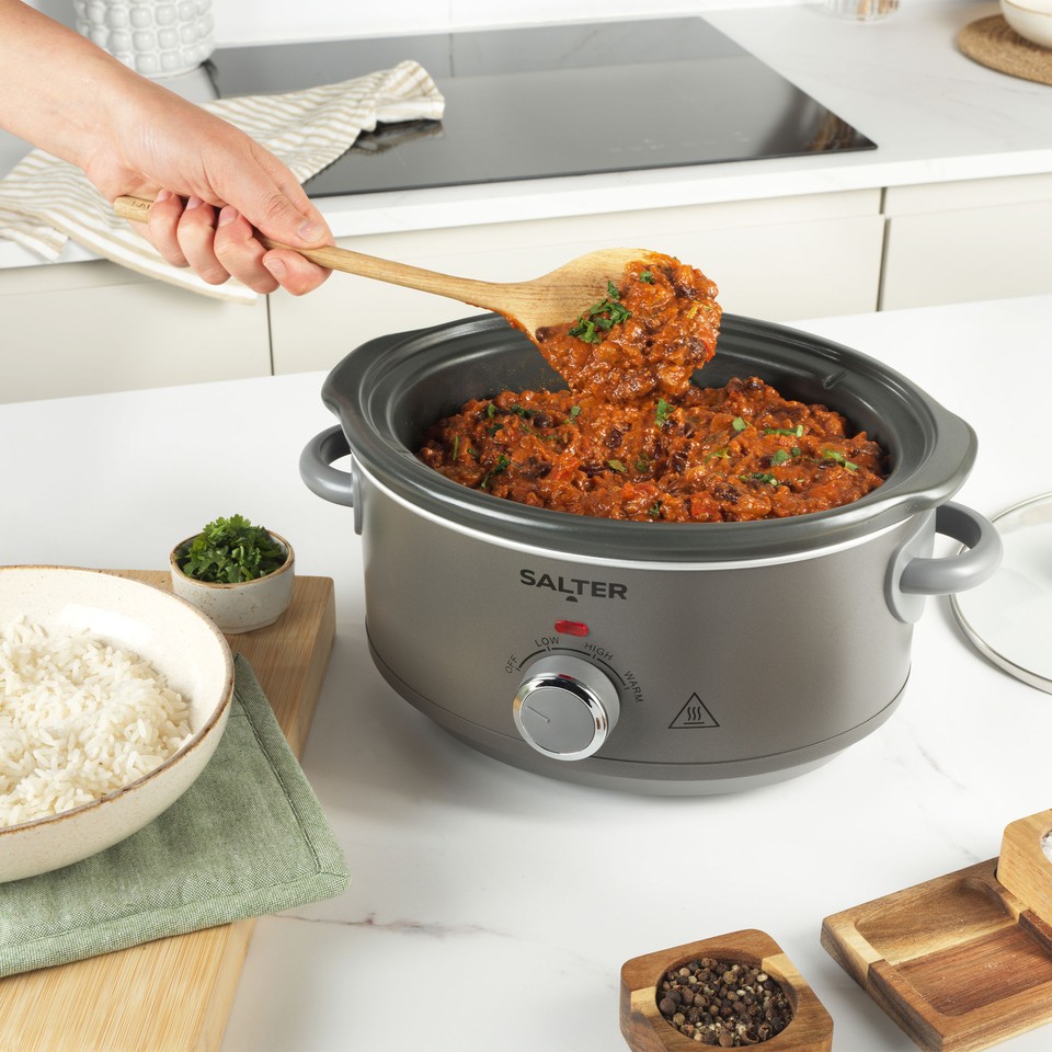 Salter Cosmos 3.5L Slow Cooker 3 Heat Settings/Keep Warm for Family ...