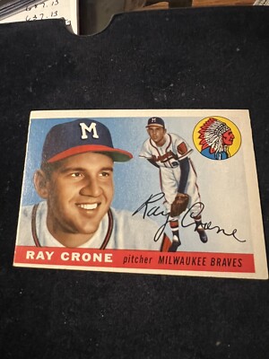 RAY CRONE 1955 TOPPS MILWAUKEE BRAVES #149 | eBay