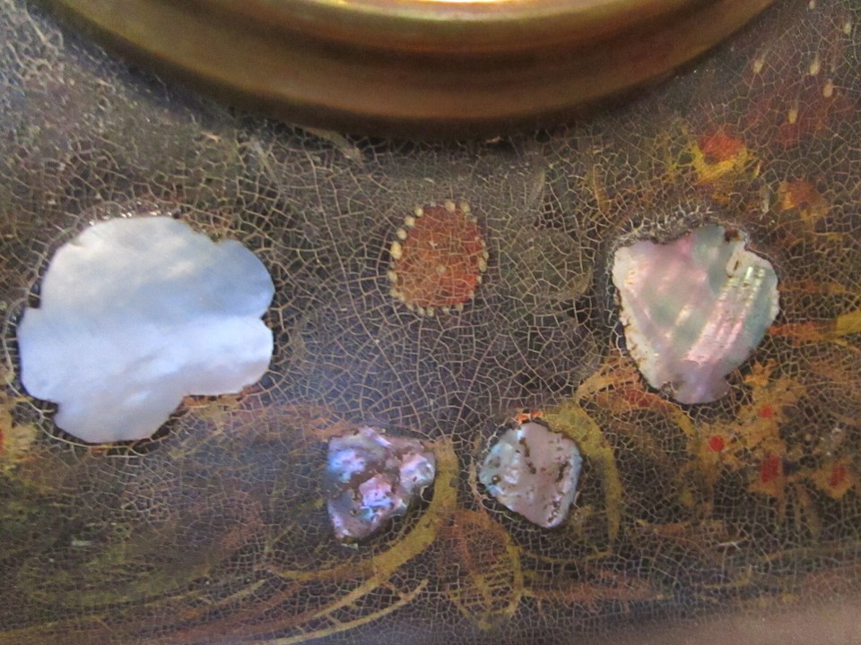 Iron Front Clock by John A. Oliver (1854) Inlaid Mother of Pearl for ...