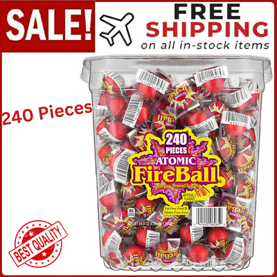 Atomic Fireballs Candy, 4.05 Pound Bulk Candy Tub | eBay