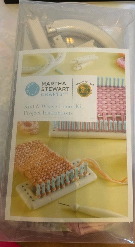 New Martha Stewart Crafts Knit and Weave Loom Kit w/Instructions | eBay