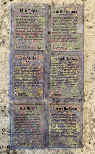 1994/95 FLEER PRO-VISION CHASE 6 OF 9 CARD SET- (RODMAN / PENNY ...