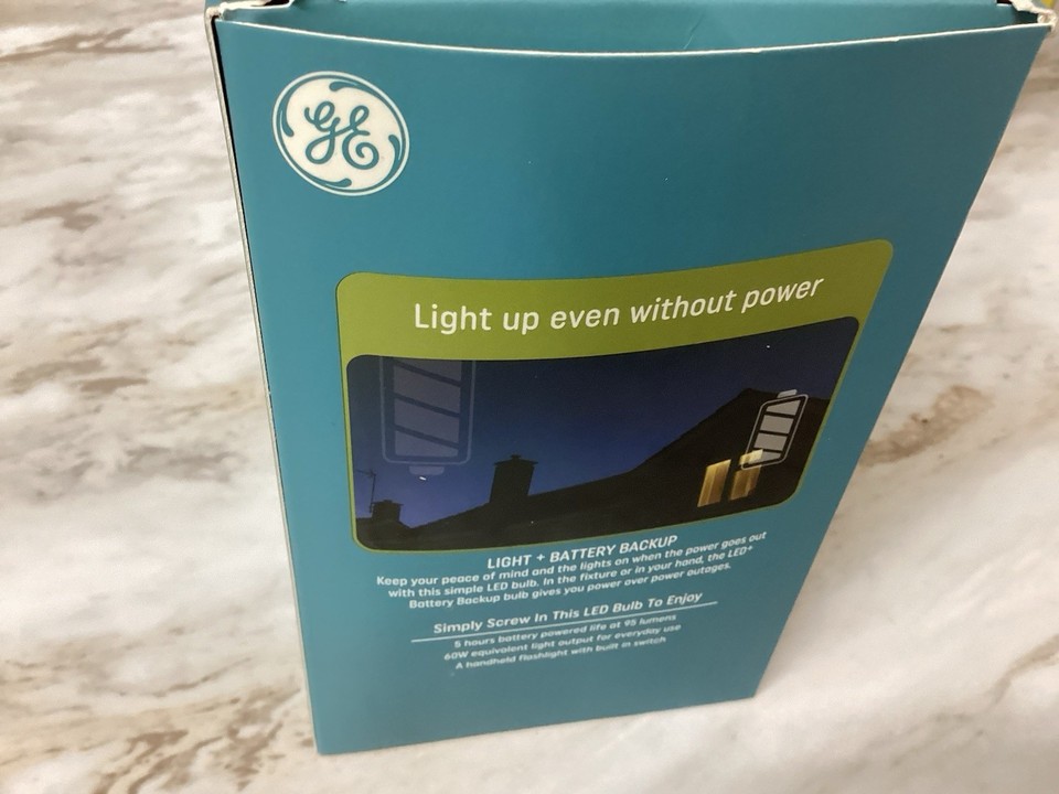 GE Lighting LED+ Backup Battery Light Bulb | eBay