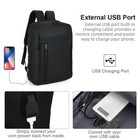 15.6 inch Mens Women Laptop Backpack Waterproof USB Rucksack School ...