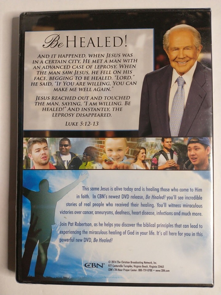 Pat Robertson Be Healed Christianity Religious DVD 2014 CBN Brand New ...