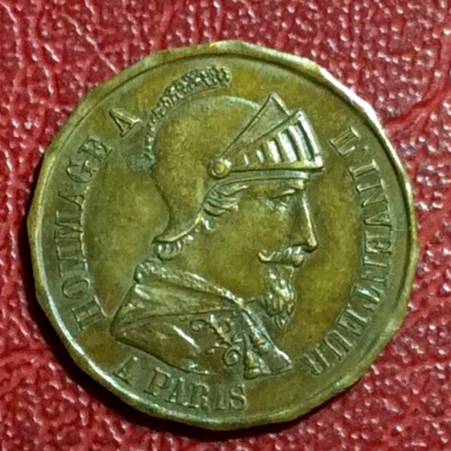 France Crayon Mengin 20 Centimes 1850–1864 25 Faubourg St Martin coin ...