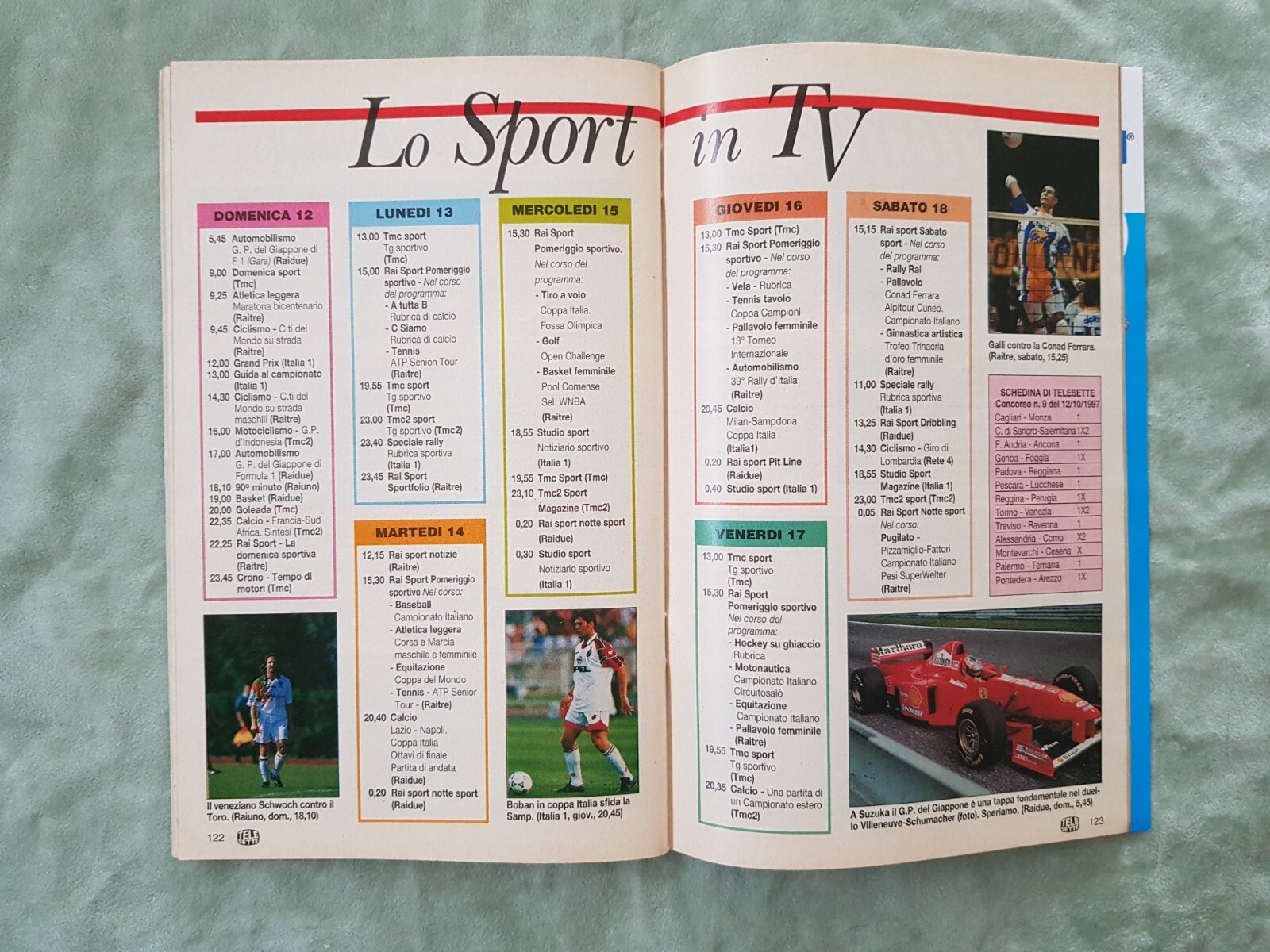 83) TELESETTE ITALIAN MAGAZINE N 41/1997 WENDY WINDHAM CLOONEY ...