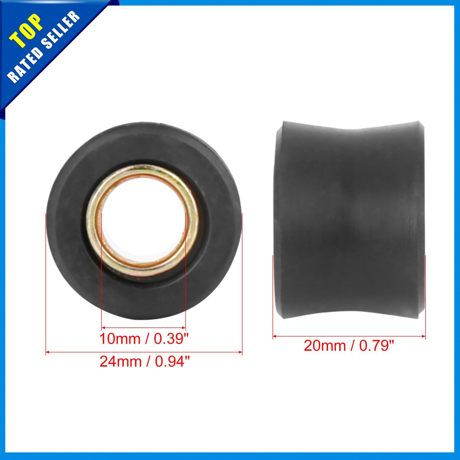 Universal Motorbike 10mm Rubber Rear Shock Absorber Cushion Bushing ...