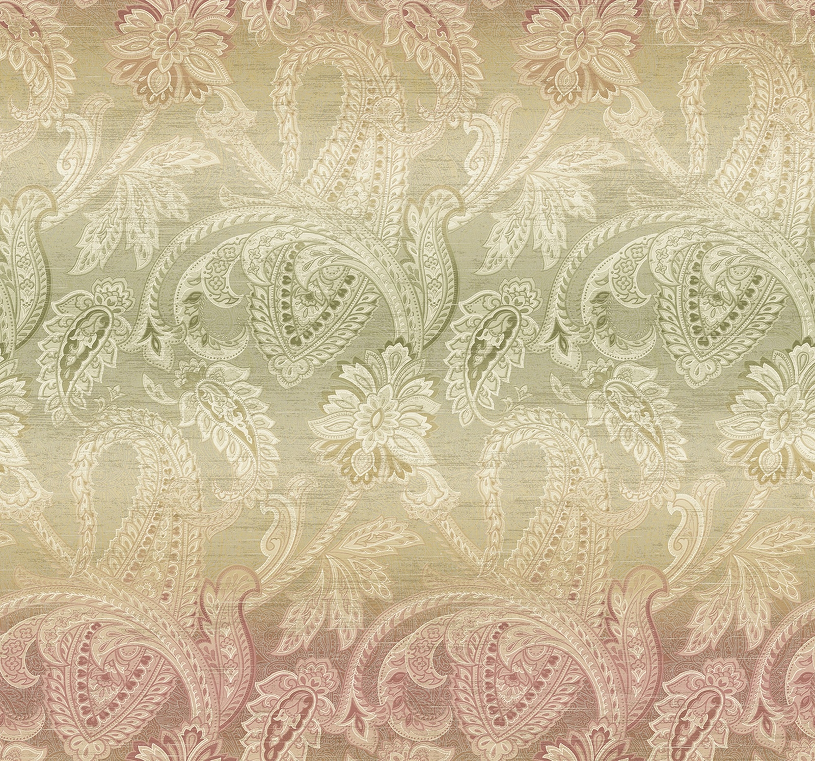 Ombre Paisley Wallpaper in Summer Green RN70001 from Wallquest | eBay