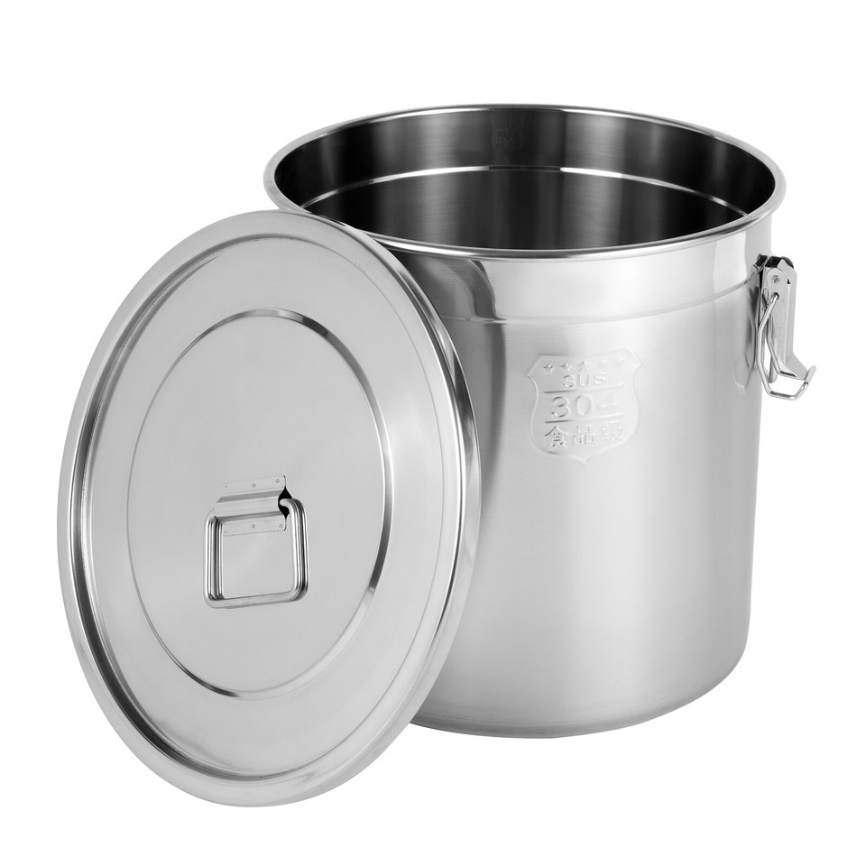 33L Stainless Steel Canister, Airtight Sealable Containers with Lids ...