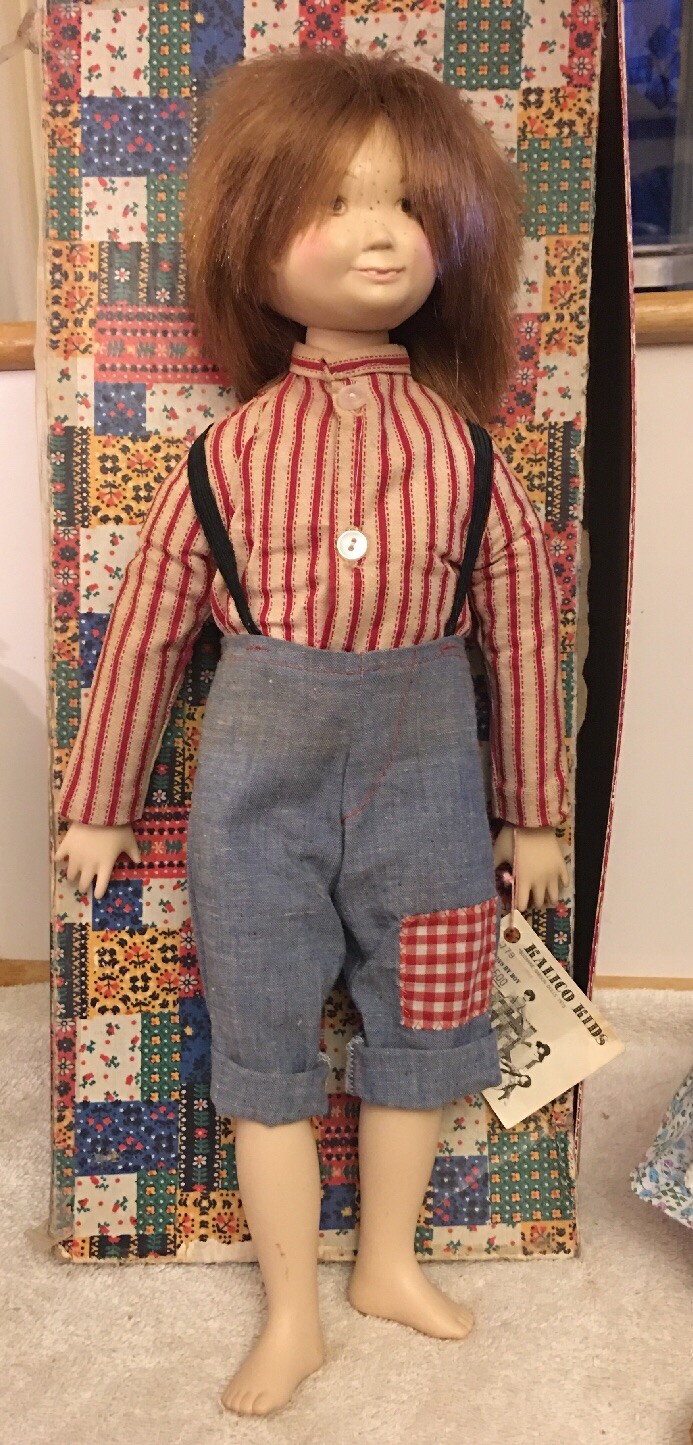 2 SUZANNE GIBSON KALICO KIDS TOBY AND MUFFIN IN BOX BOY AND GIRL DOLLS ...