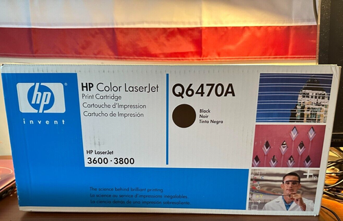 GENUINE HP LASERJET Q6470A BLACK TONER CARTRIDGE NEW | eBay