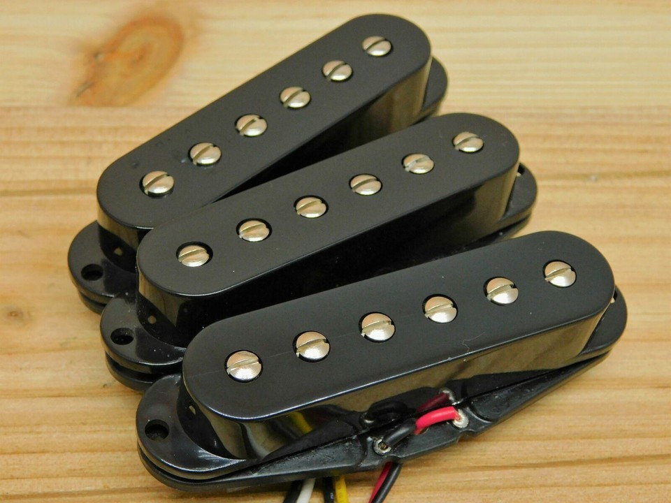 G.M. S-90's Single Coil Sized P-90's with Pole Pieces Black Covers C | eBay
