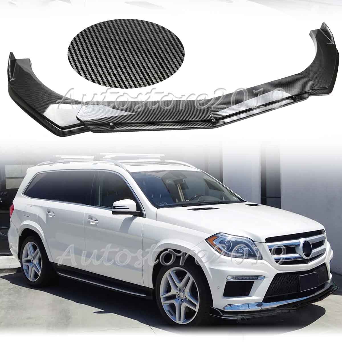For Benz GL550 GL350 Carbon Fiber Front Bumper Lip Spoiler Splitter ...