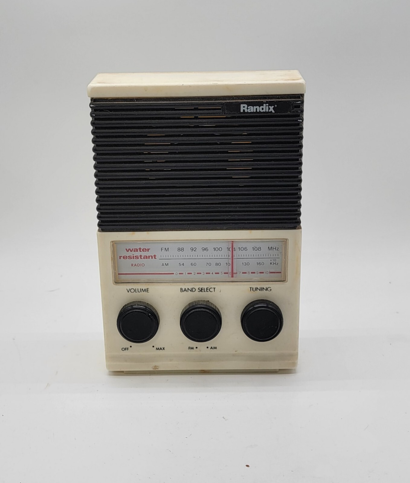 Vintage Randix Wash N' Hear AM/FM Radio Water Resistant SHR 1234 | eBay